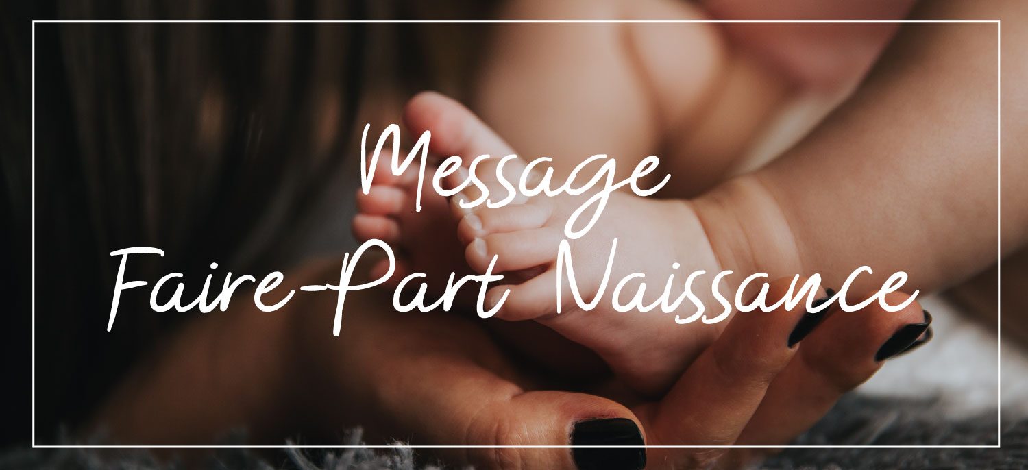 Texte et Idée de Message pour un Faire-Part de Naissance