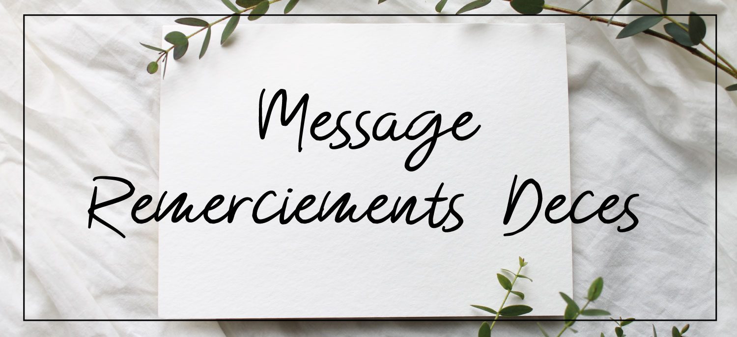 Idées de messages de remerciements - Juste un Message