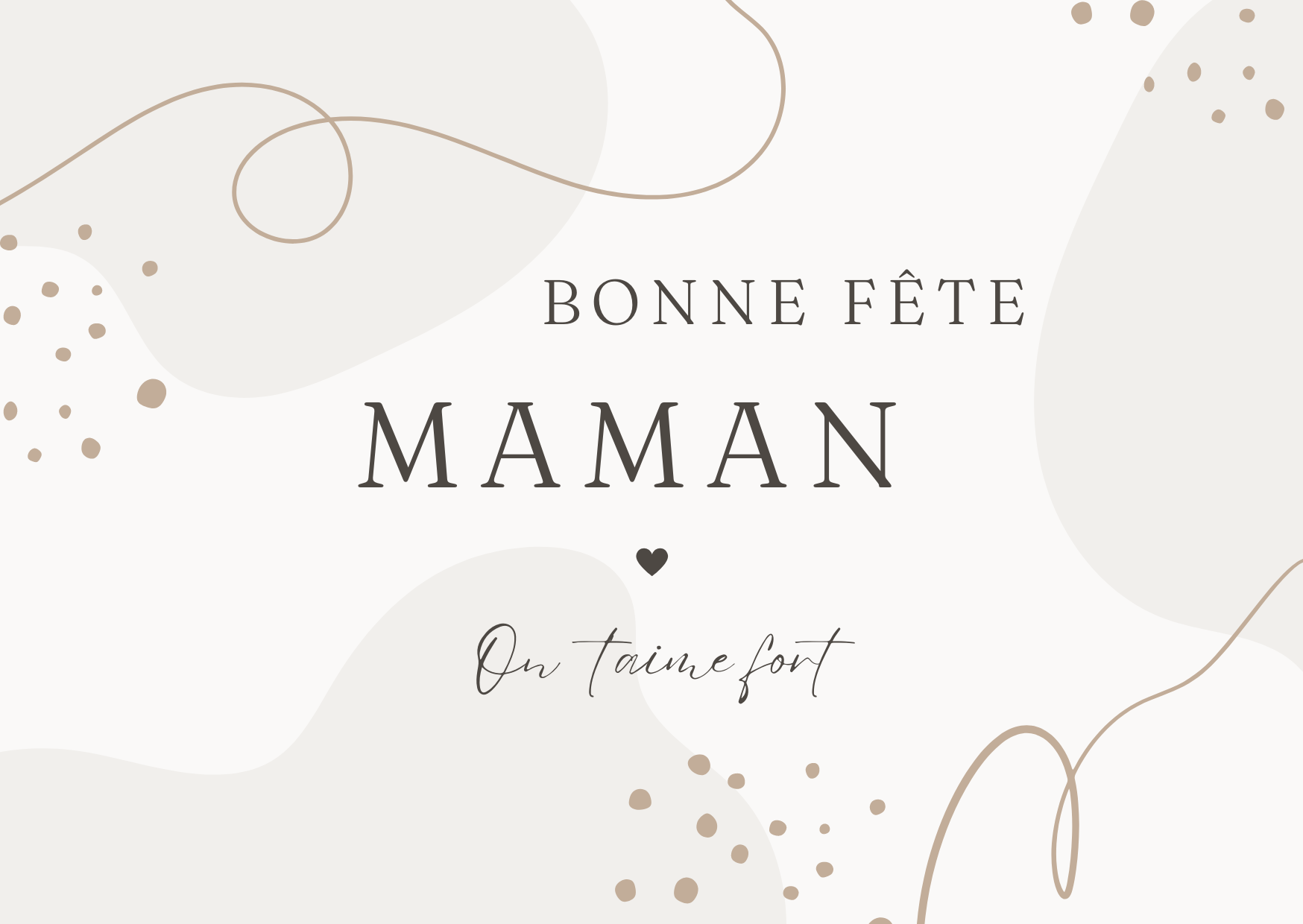 Carte Fête des Mères à Imprimer - Gratuit