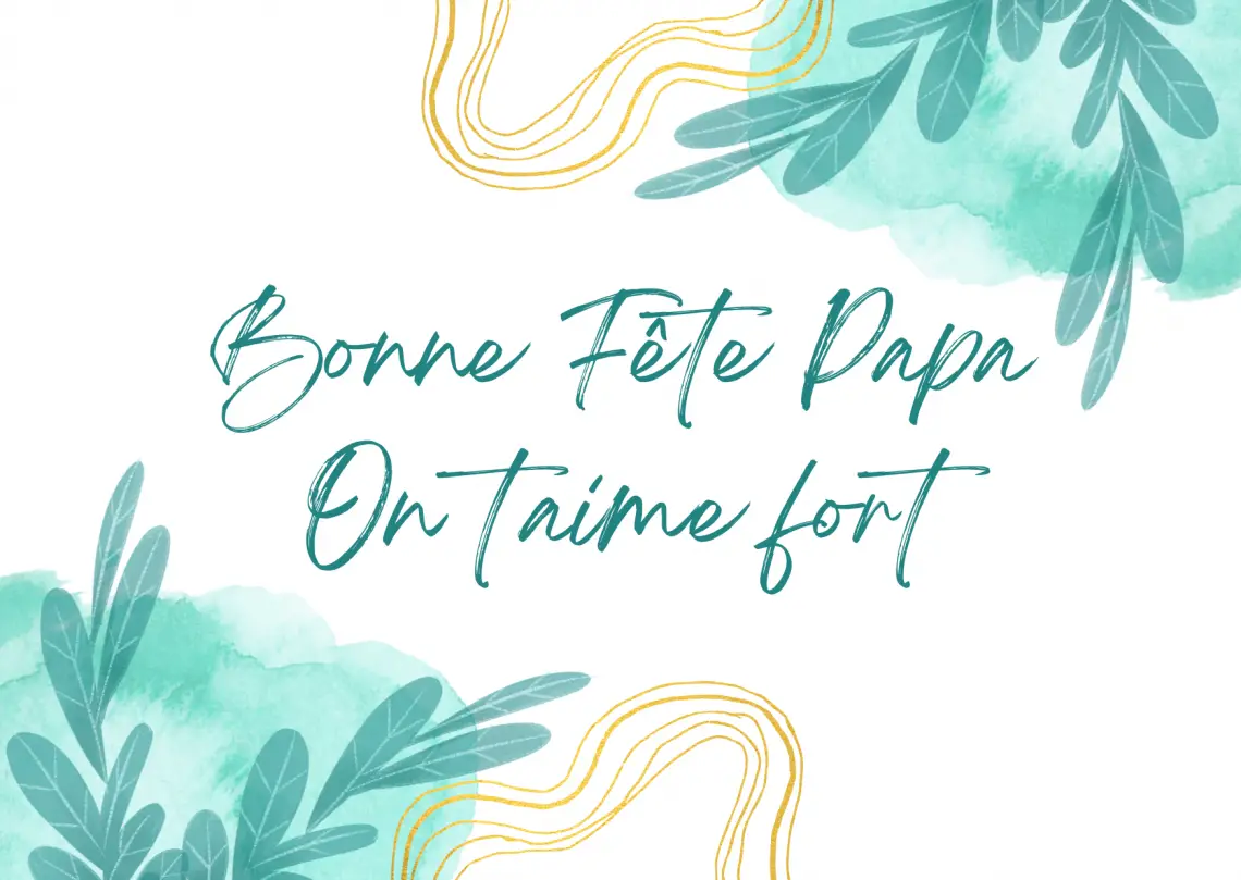 Carte Fête des Pères à Imprimer – Gratuit