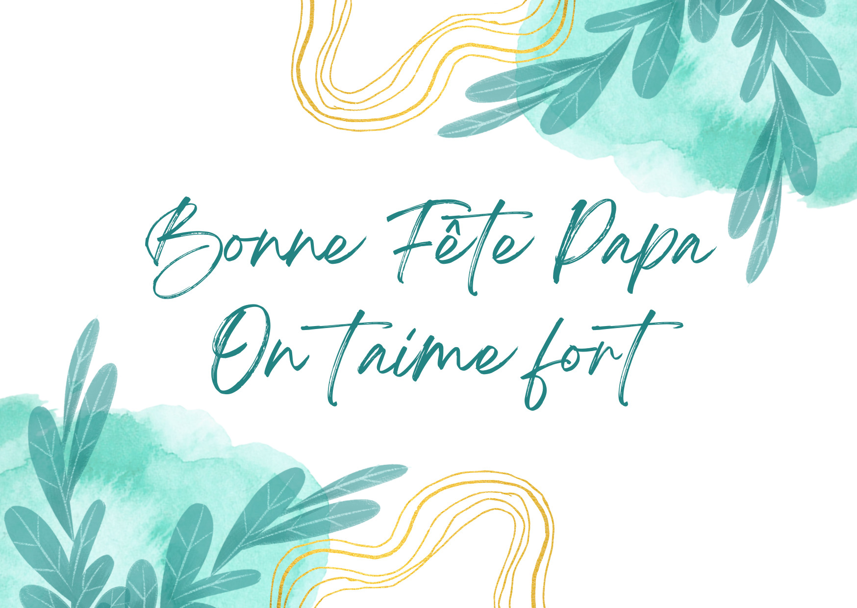 Carte Fête des Pères à Imprimer – Gratuit