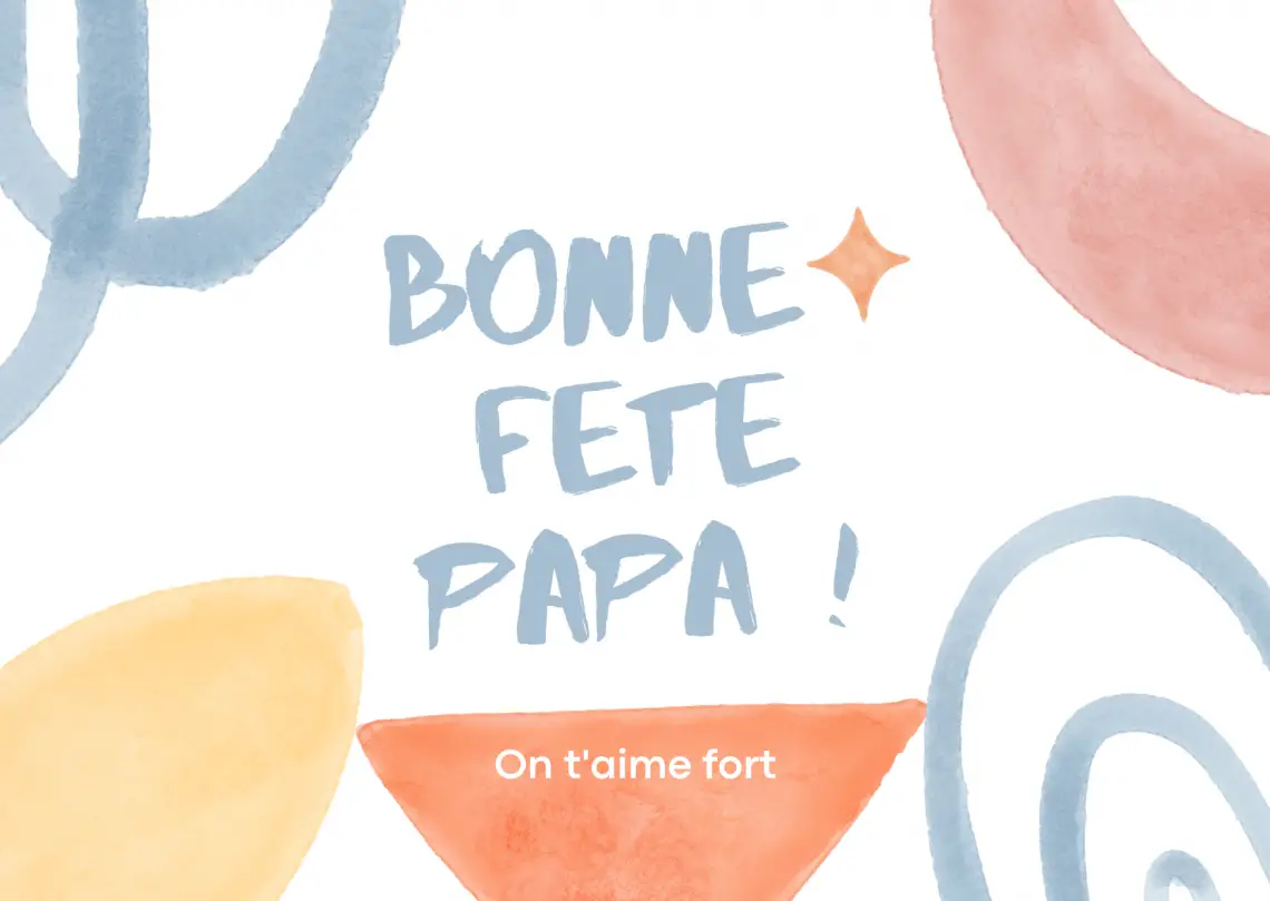 Carte Fête des Pères à Imprimer – Gratuit