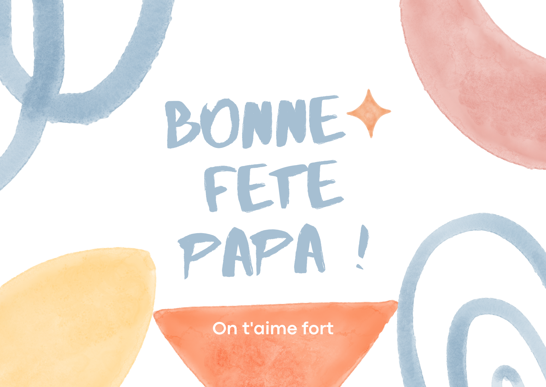 Carte Fête des Pères à Imprimer – Gratuit