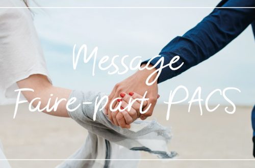 Message Félicitations PACS - Juste un Message