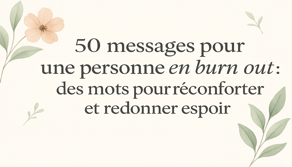 50 messages pour une personne en burn out : exemples sincères - Juste ...